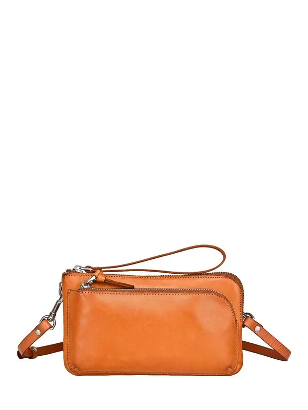 OLD TREND Dahlia Genuine Leather Convertible Crossbody - Caramel