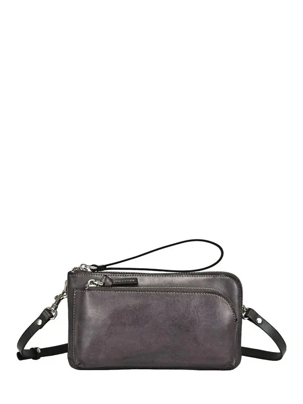 OLD TREND Dahlia Genuine Leather Convertible Crossbody - Grey