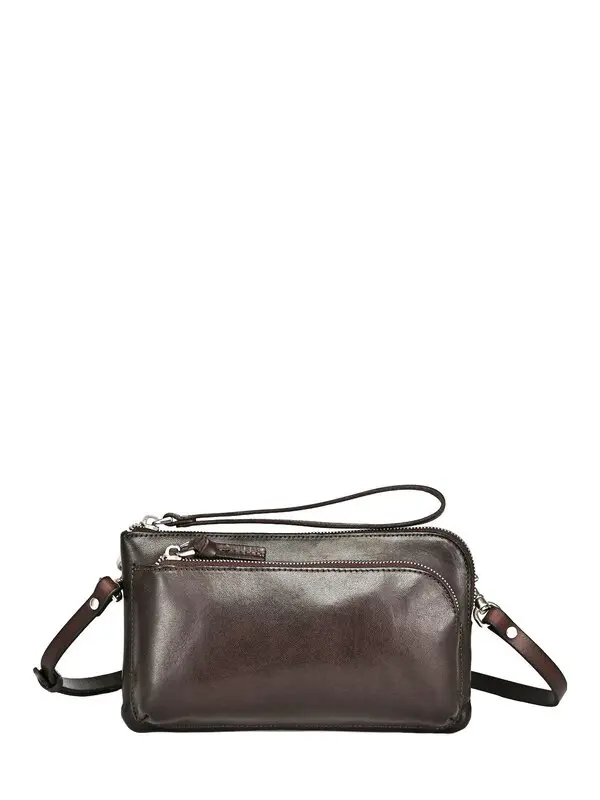 OLD TREND Dahlia Genuine Leather Convertible Crossbody - Taupe