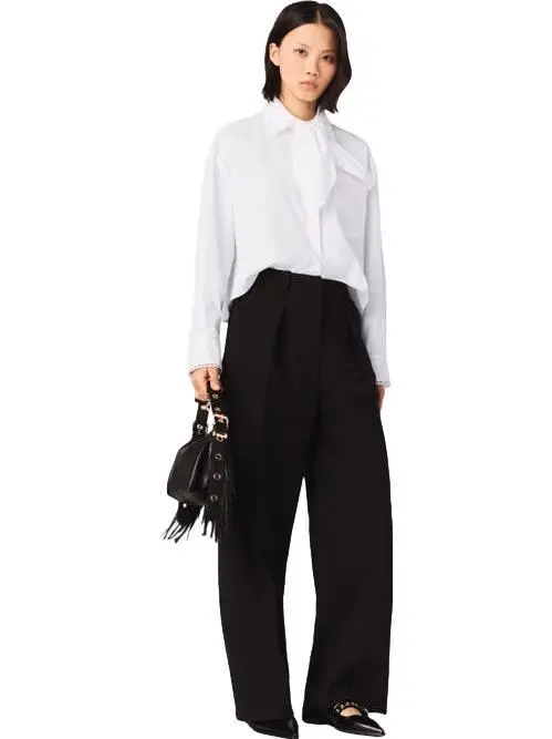 Maje Balloon Suit Trousers - Black