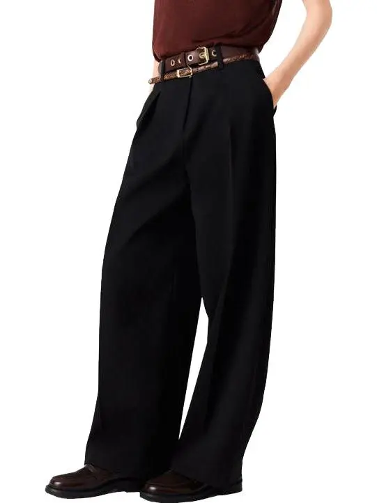 Maje Balloon Suit Trousers - Charcoal
