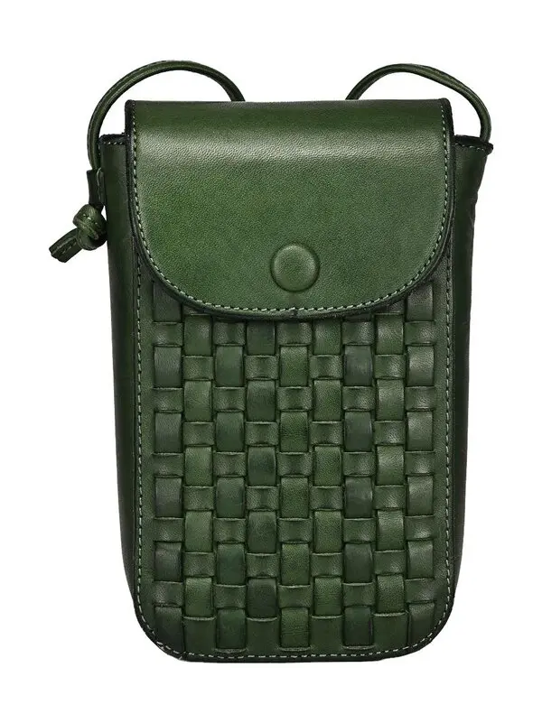 OLD TREND Lantana Genuine Leather Crossbody - Green