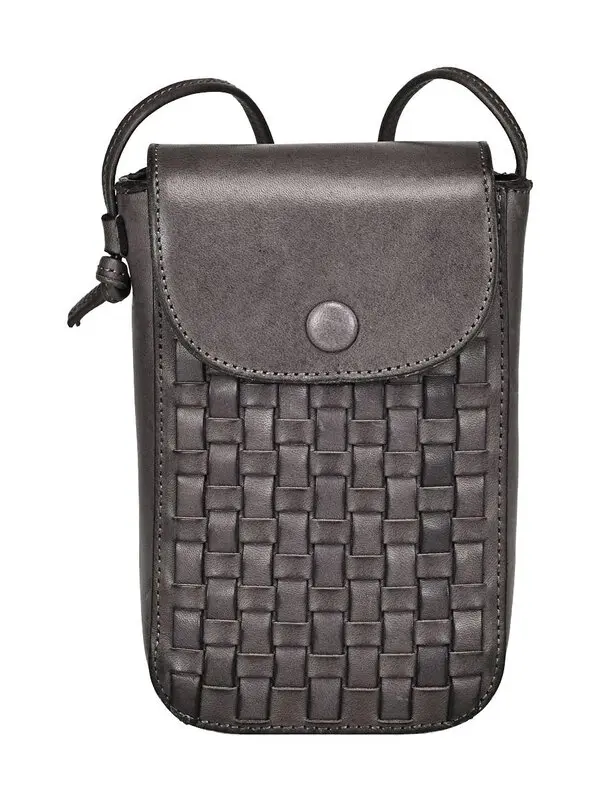 OLD TREND Lantana Genuine Leather Crossbody - Grey