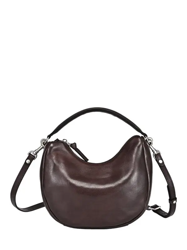 OLD TREND Dahlia Genuine Leather Hobo Bag - Taupe