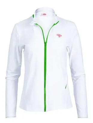 LOVE ALL TENNIS Gabriela Full Zip Jacket - Green