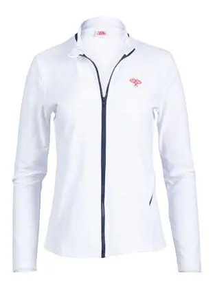 LOVE ALL TENNIS Gabriela Full Zip Jacket - Navy