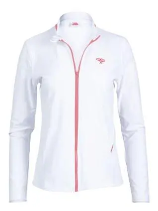 LOVE ALL TENNIS Gabriela Full Zip Jacket - Pink