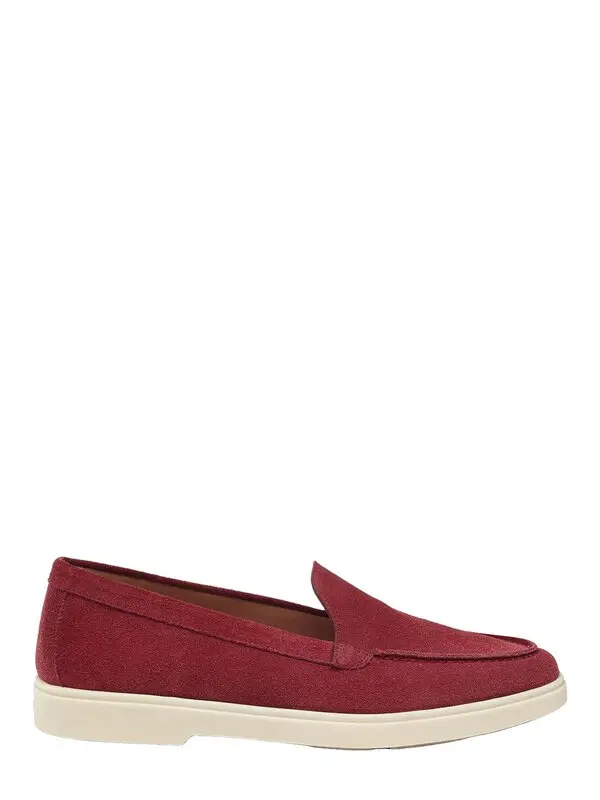 Santoni Suede Loafer - Red
