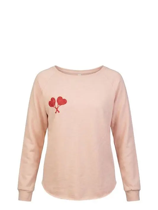 LOVE ALL TENNIS Sloane Sweatshirt - Blush