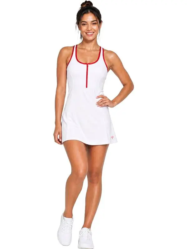 LOVE ALL TENNIS Gabriela Athletic Dress - Red