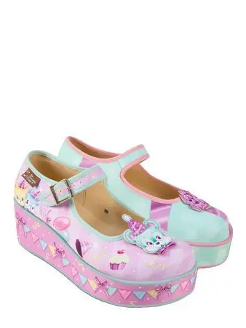 HOT CHOCOLATE DESIGN Mary Jane Platform Wedge - Birthday Buddies