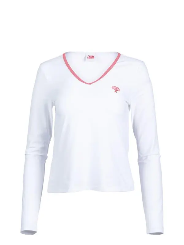 LOVE ALL TENNIS Kate Long Sleeve Top - Pink