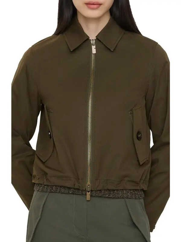 Burberry Gabardine Jacket - Thorn Green