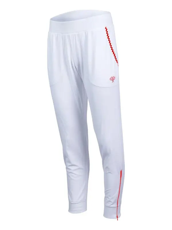 LOVE ALL TENNIS Gabriela Zipper Pant - Red