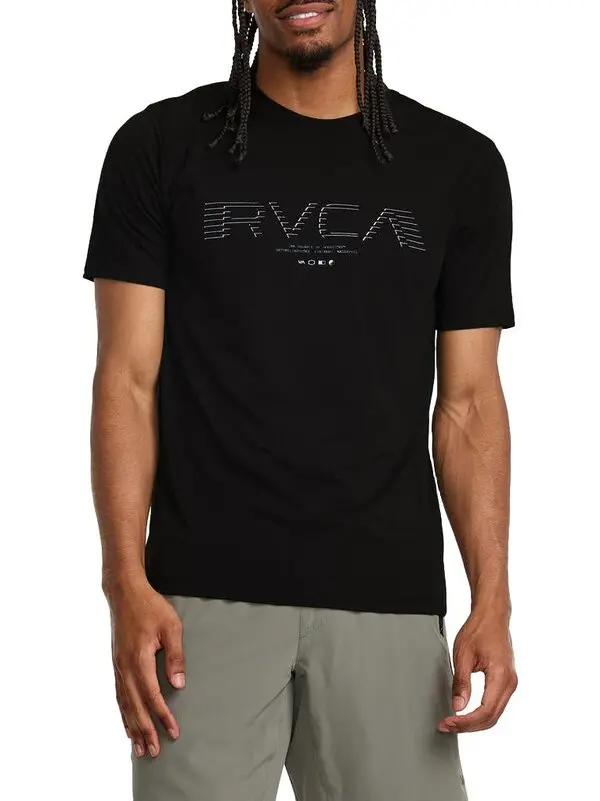 Rvca Big Flyer Performance Graphic T-shirt - Black