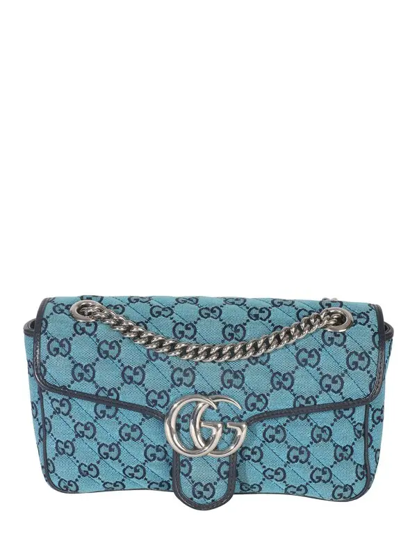 Gucci Gg Marmont Shoulder Bag - Blue