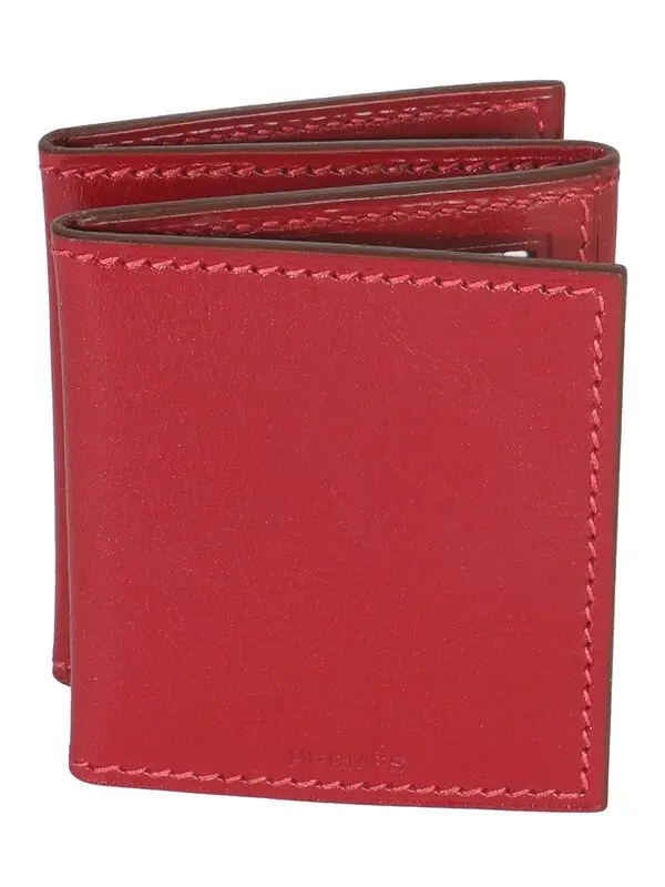 Hermès Vintage Foldable Four Pocket Picture Frame - Red