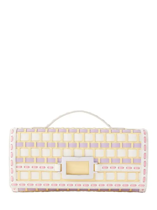 ROGER VIVIER Belle Vivier Leather Clutch - Multi