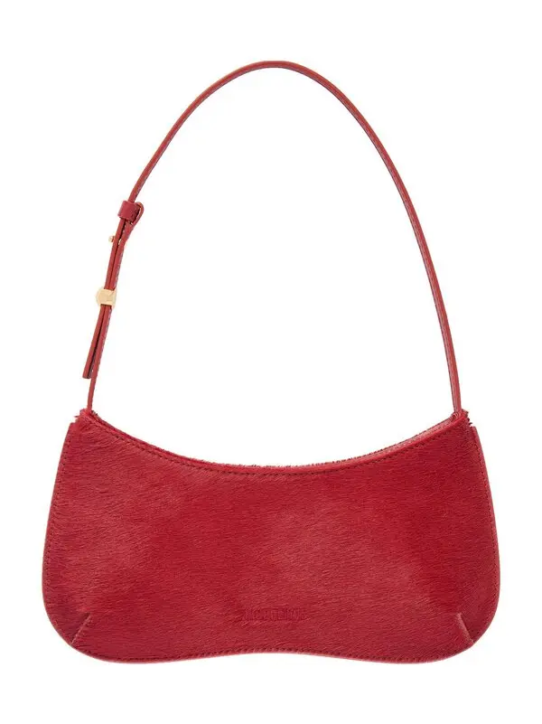 Jacquemus Le Bisou Calf Hair Shoulder Bag - Red