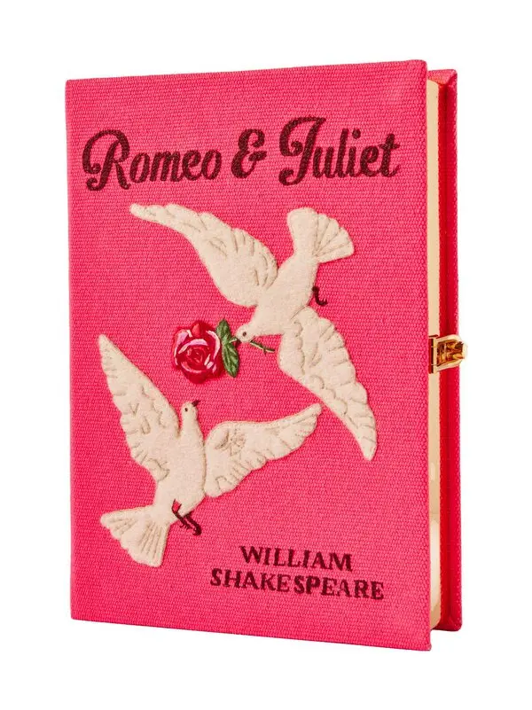 OLYMPIA LE-TAN Romeo & Juliet Canvas Clutch - Pink