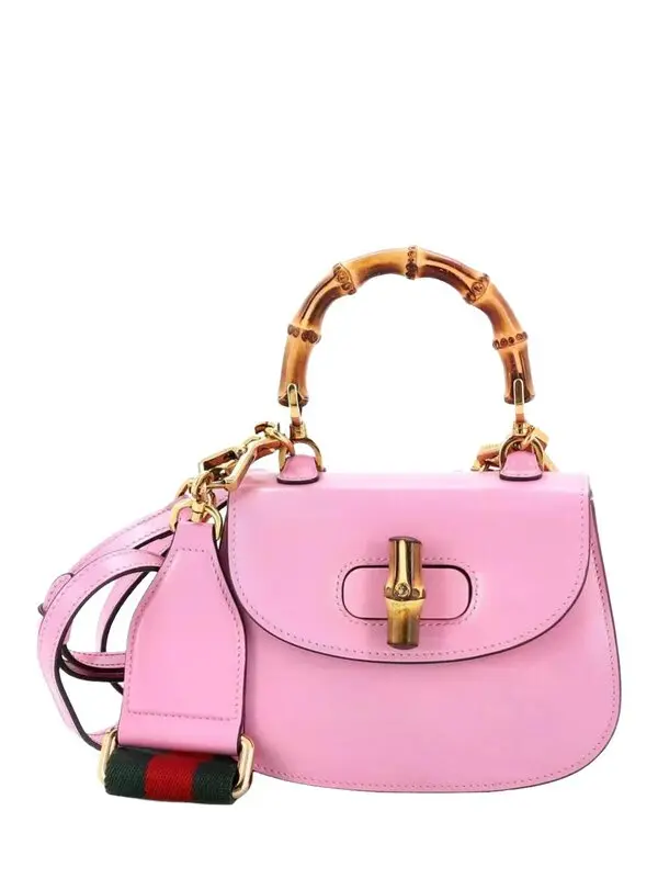 Gucci Bamboo 1947 Mini Shoulder Bag - Pink