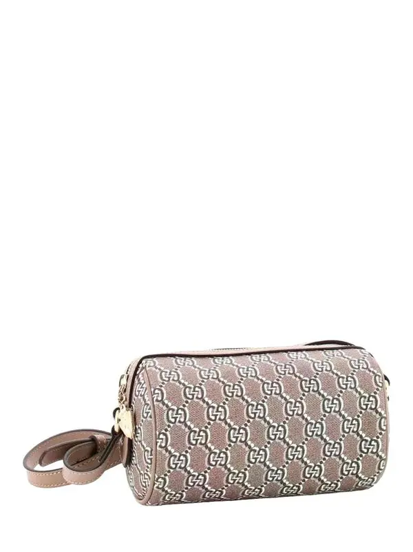 Gucci Cylindrical Gg Shadow Coated Canvas Mini Shoulder Bag - Brown