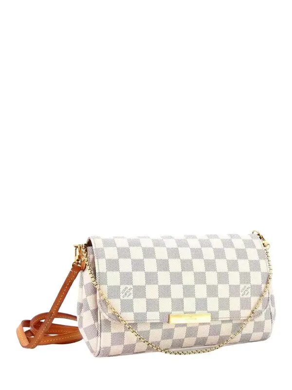 LOUIS VUITTON Favorite Handbag Damier Mm - White