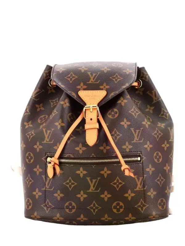 LOUIS VUITTON Montsouris Monogram Canvas Backpack - Brown