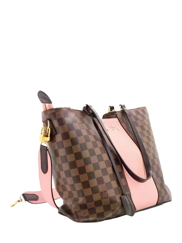 LOUIS VUITTON Jersey Damier Handbag - Brown