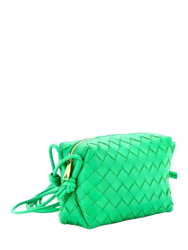 Bottega Veneta Loop Intrecciato Nappa Mini Crossbody Bag - Green