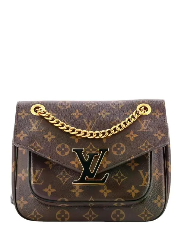 LOUIS VUITTON Passy Monogram Canvas Crossbody Bag - Brown