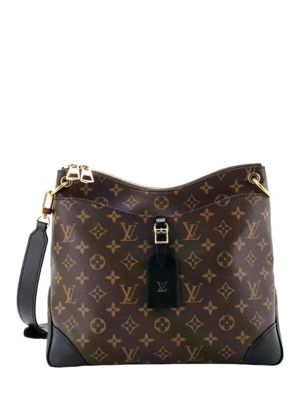 LOUIS VUITTON Odeon Nm Mm Crossbody Bag Monogram Canvas - Black