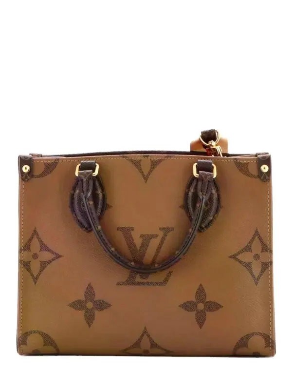 LOUIS VUITTON Onthego Tote Reverse Monogram Giant Pm - Brown