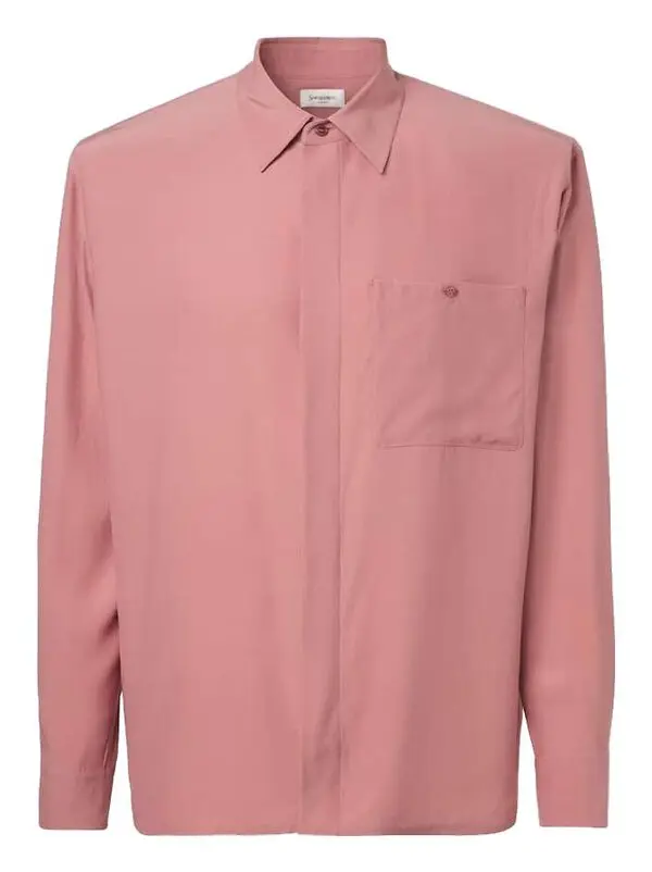 Saint Laurent Silk Shirt - Pink