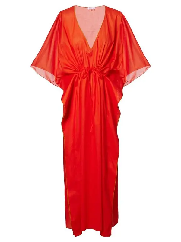 ERES Voilier Cotton Voile Kaftan - Orange