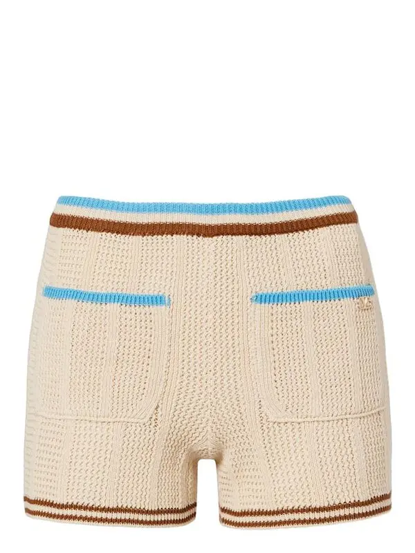 Valentino Garavani Cotton Shorts - Beige