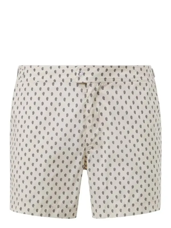TOM FORD Paisley Print Swim Trunks - White