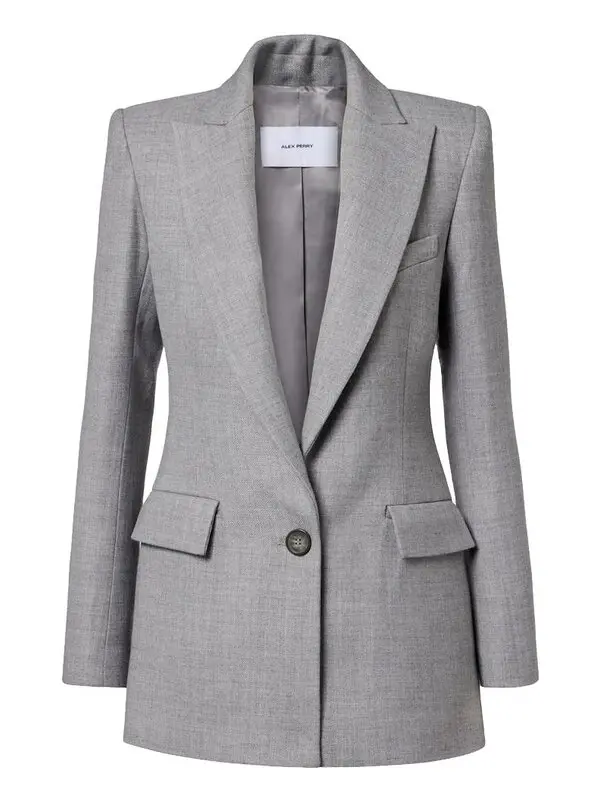 Alex Perry Single-breasted Blazer - Grey
