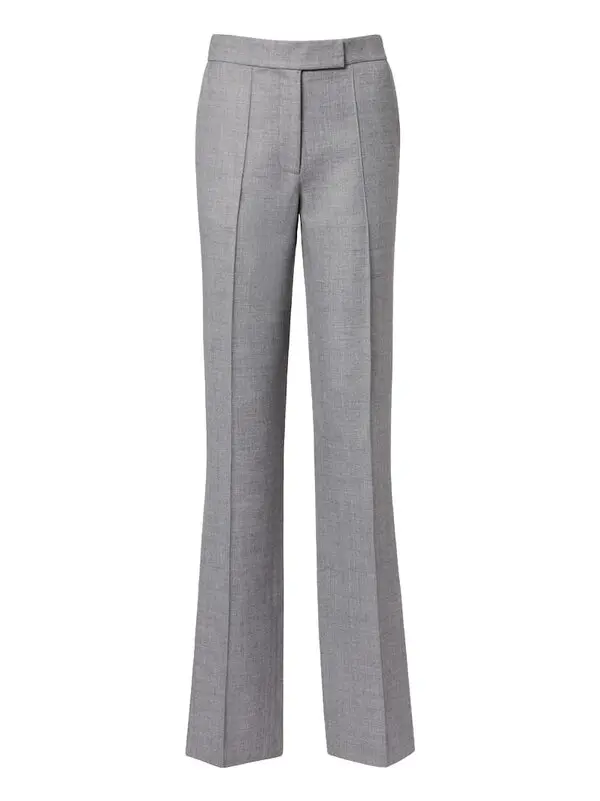 Alex Perry Mid-rise Straight Leg Pants - Grey