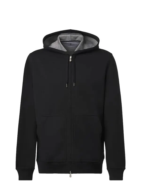 Brunello Cucinelli Cotton-blend Hoodie - Black