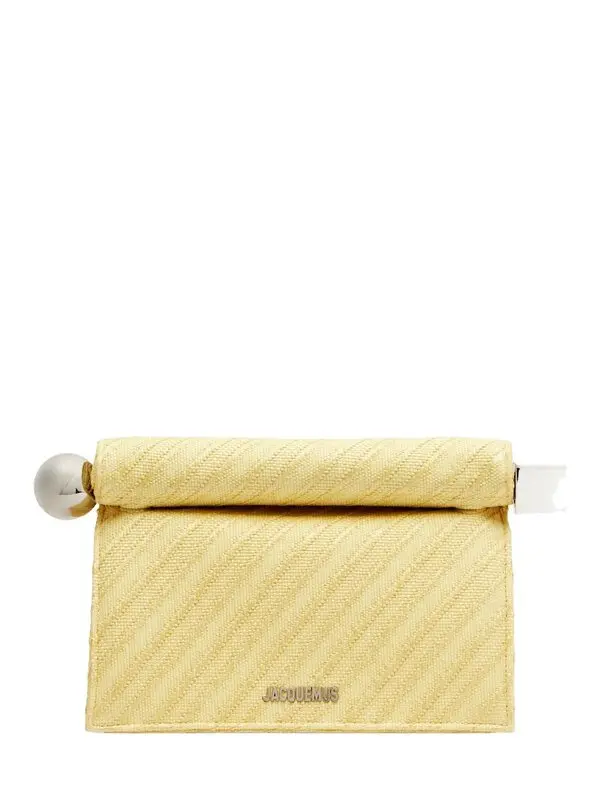 Jacquemus Rond Carré Clutch - Yellow