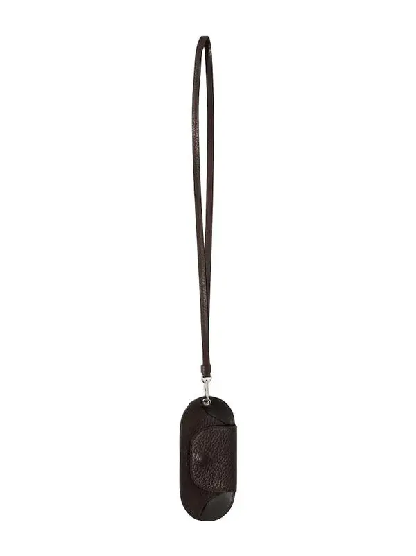 LEMAIRE Leather Glasses Holder - Brown