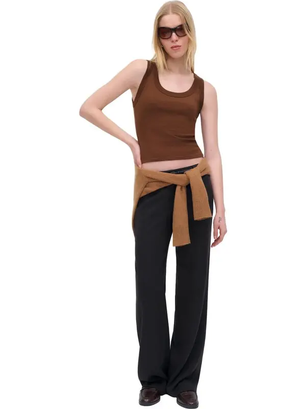 REFORMATION Seline Tank Top - Brown
