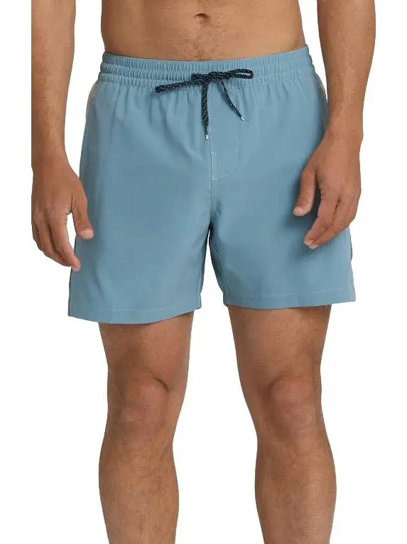 BILLABONG Panel Layback Swim Trunks - Blue Fog