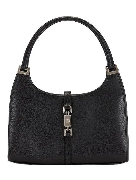 FWRD RENEW Gucci Bardot Hobo Bag - Black