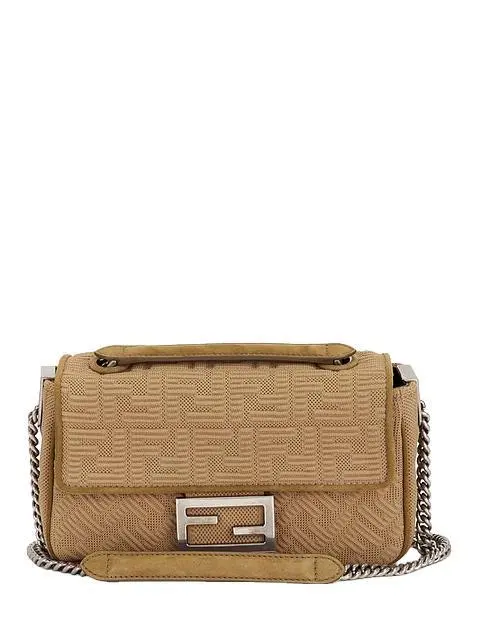 FWRD RENEW Fendi X Skims Midi Chain Baguette Shoulder Bag - Beige