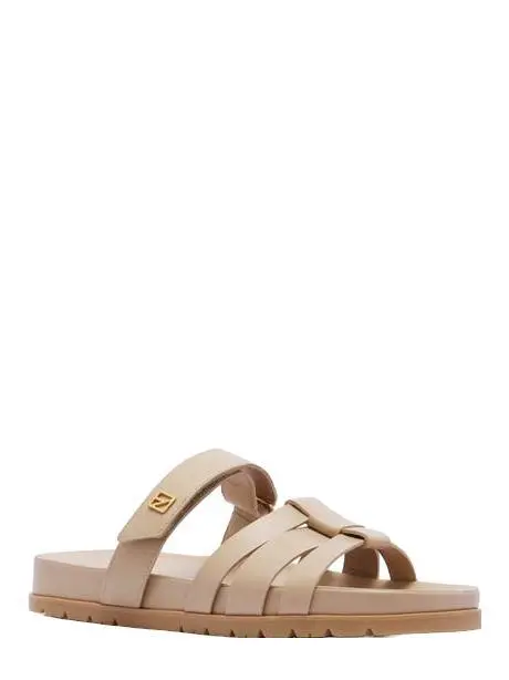FRANKIE4 Leather Slide Sandal - Oat Milk