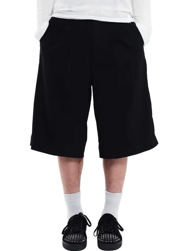 JADED LONDON Goliath Pleated Oversized Shorts - Black