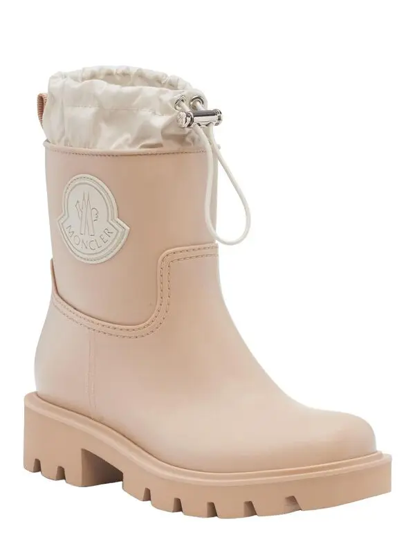 Moncler Kickstream Waterproof Rain Boot - Tan