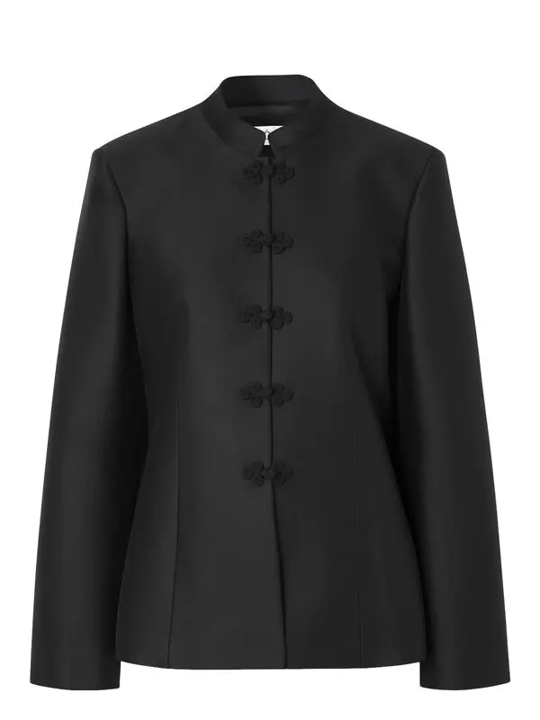 RÓHE Wool And Silk-blend Twill Jacket - Black